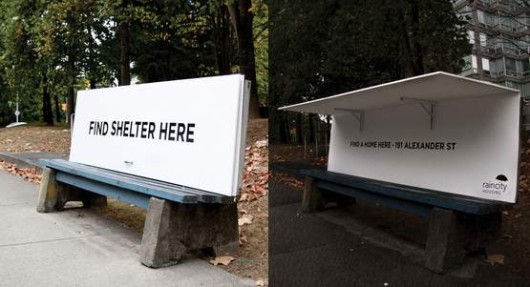 Vancouver Benches Convert to Shelters - Good News Network