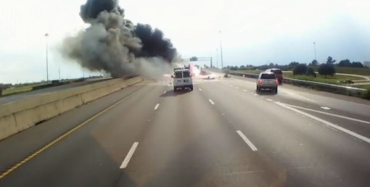 Trucker Hero Stops to Rescue Officer Being Strangled by Prisoner in Car ...