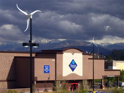 Walmart Put Wind Turbines Atop Light Poles - Good News Network