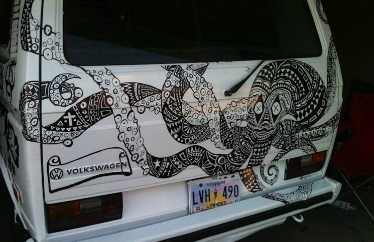 Neighbors Create Amazing Sharpie Drawings on Car - Good News Network