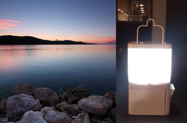 Lamp Light Burns All Night on Glass of Saltwater, Lasts Up to a Year