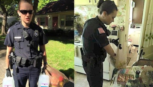 Police Buy Elderly Woman Food With Their Own Money