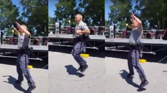 Watch Video of Officer’s Amazing Double Dutch Skills