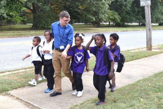 Teachers Personally Walk 200 Kids Home From School Every Day