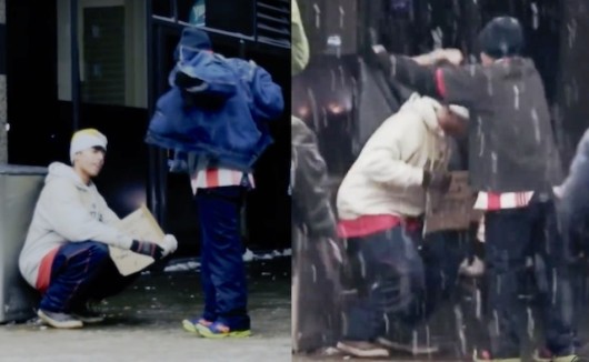Kind Homeless Man Gives His Own Coat to Cold Teen In Snow (WATCH ...