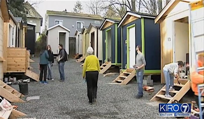 Cool Tiny House Village Opens With Electricity to Care for Seattle ...