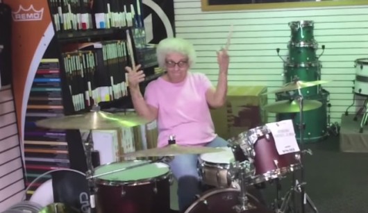 Grandma Walks into Music Shop, Stuns All With Drum Skills (WATCH ...