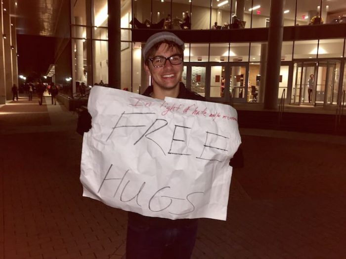 Student Spends 8 Hours Giving Free Hugs on Campus to Help Heal Post ...