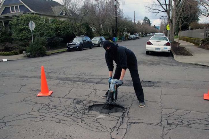 These Anarchists Are Fixing Portland's Pothole Problem - Good News Network