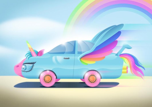 Adorable Kids Asked to Design Cars of The Future Demand Rainbow ...