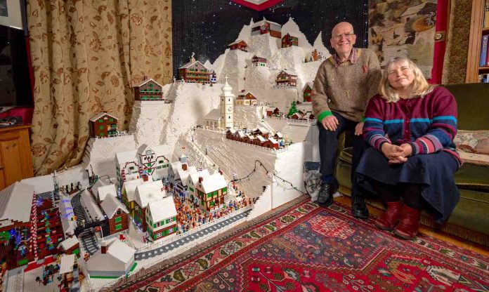 Couple Uses 400,000 LEGO Bricks to Build Biggest Christmas Creation in ...