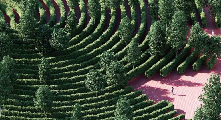 Green Maze Design for City Parks Helps People Maintain Physical ...