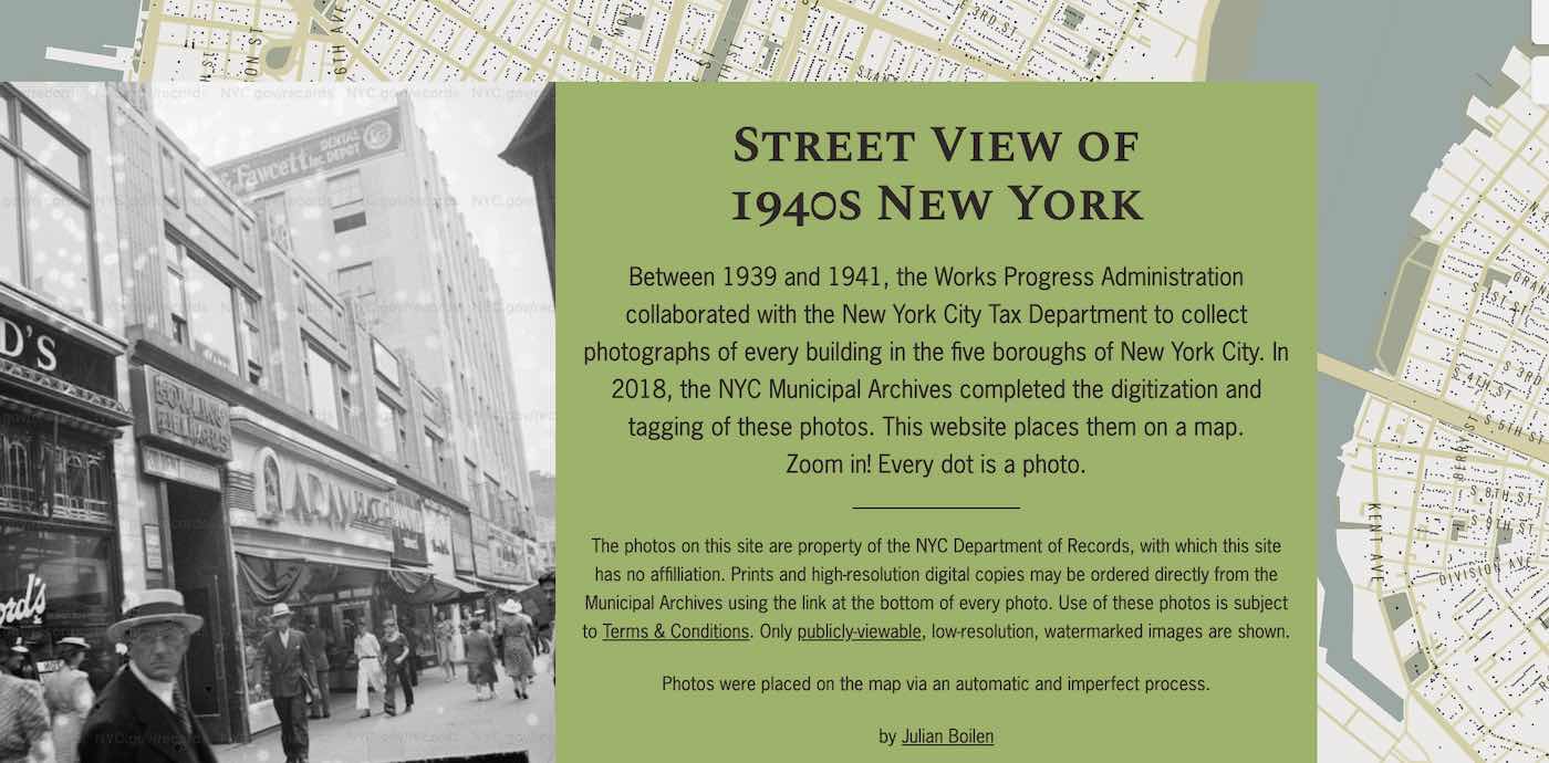 It's a Google Maps Street View of New York City, But Using Photos From ...