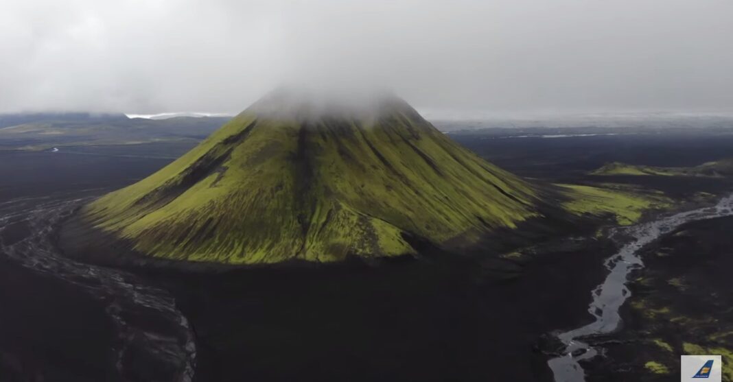 Stunning Aerial Video of Iceland’s Green Volcano Can Soothe Your ...