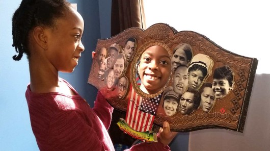 Cardboard Artist Creates Mirror Surrounded By Black Legendary Heroes to ...