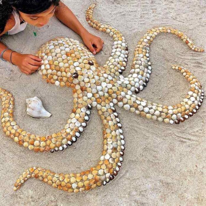 Artist Creates Stunning Animal Art From Seashells She Found at the ...