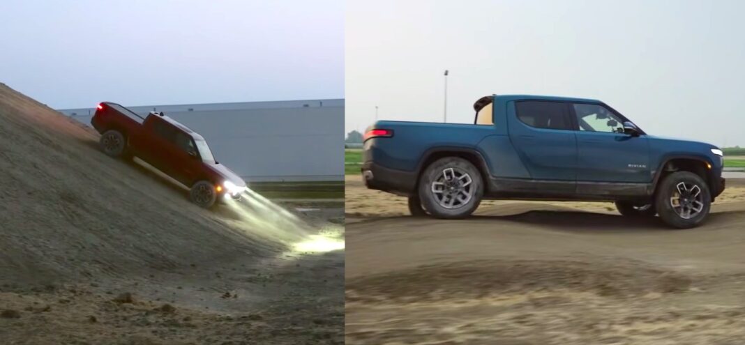 First EV Trucks Roll off Rivian Assembly Line in Illinois, Watch Giddy ...