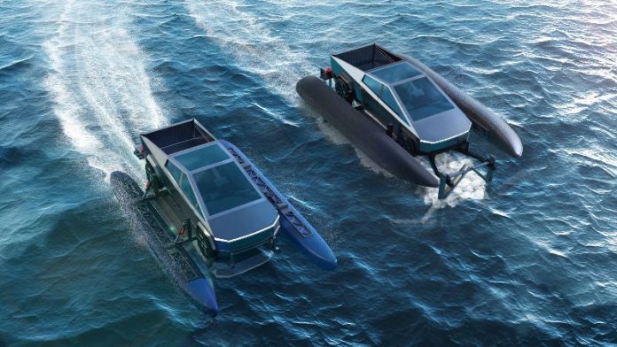 New Concept Lets Elon Musk's Cybertruck Drive on Water
