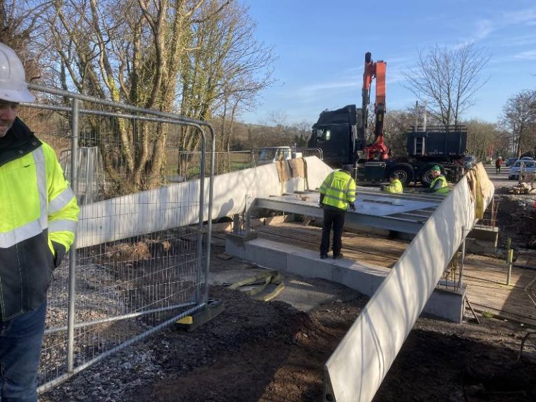 Old Wind Turbine Blades Used For Bridge Construction After They're Retired