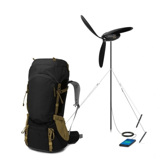 Portable Wind Turbine Fits in Your Backpack to Charge All Your ...