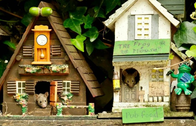 Mice Families Move into Dream Village Built By Gardener–And Are Hand ...