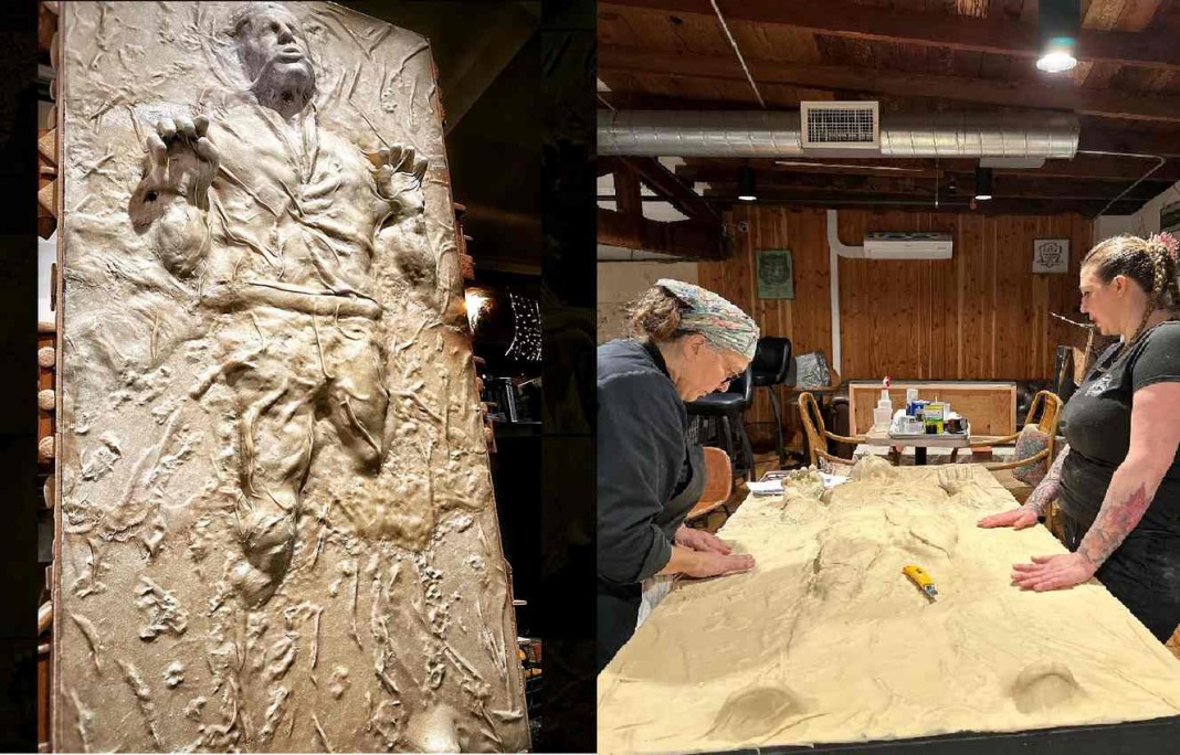 They Baked a Replica of Star Wars Hero 'Pan Solo' Frozen in Carbonite ...