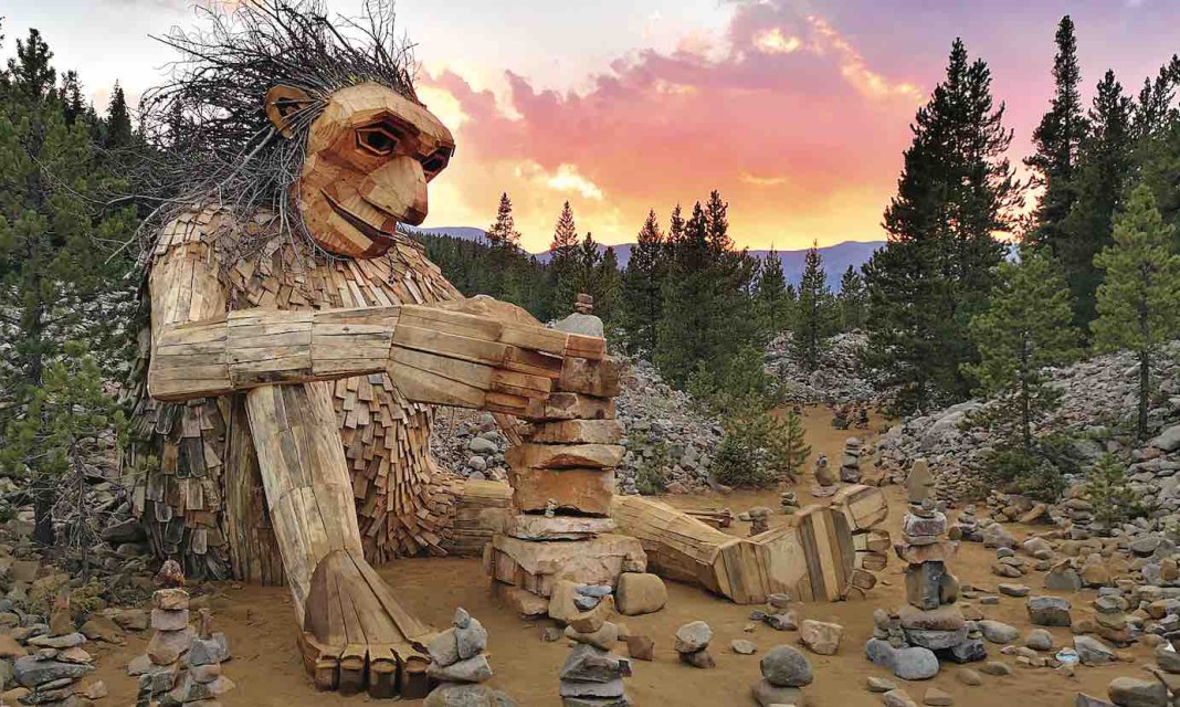 Danish Artist Hides Enormous Trolls in Forests Around the World Using ...