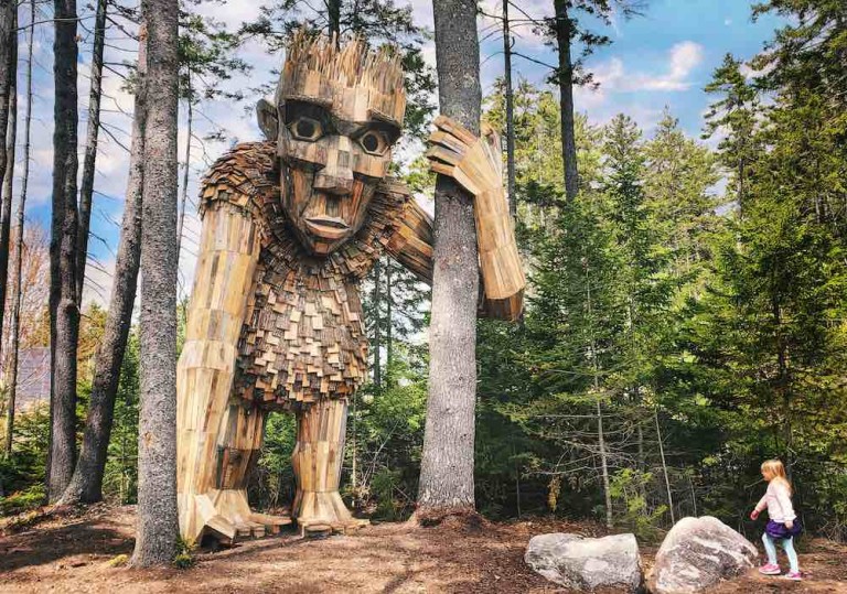 Danish Artist Hides Enormous Trolls in Forests Around the World Using ...