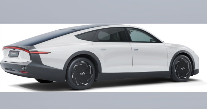 World’s First Solar Car Goes into Production – a 4 Passenger EV That ...