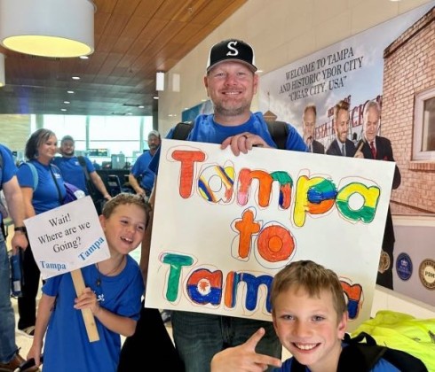 Residents of Tiny Town of Tampa, Kansas, Are Flown to Tampa, Florida ...