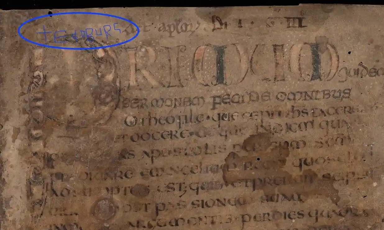 Woman’s Name and Tiny Sketches Found in 1,300-Year-Old Medieval Text ...