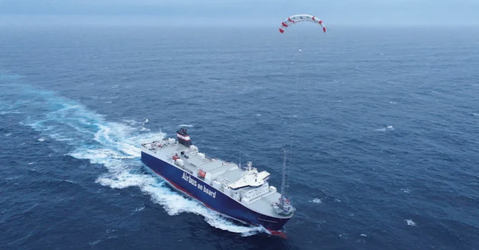 Watch This Cargo Ship Fly a Giant Kite to Save Fuel and Cut Emissions
