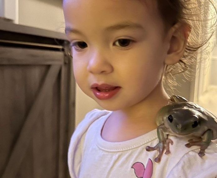 Toddler is Best Friends With a Frog: They Eat Together, Watch TV, and ...