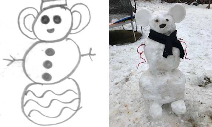 Build a Snowman to Match Kids’ Drawings at Children’s Hospital – And ...