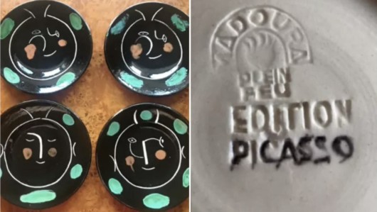 Woman Finds 4 Plates for $6 Made by Picasso–She Started Crying in the ...