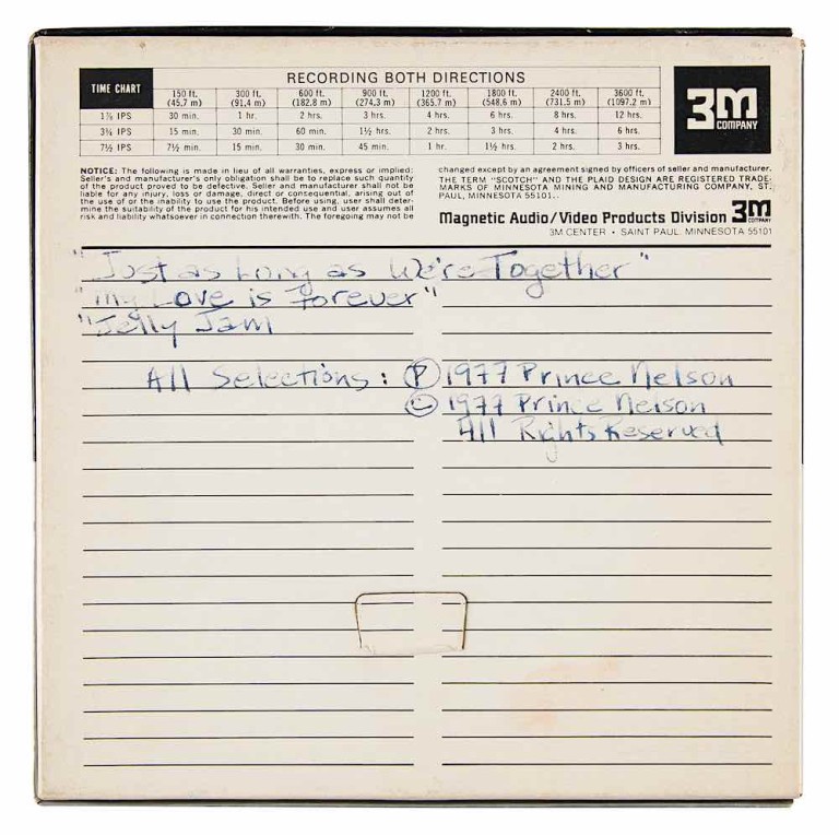 Original Demo Tape That Landed Prince his First Record Contract at 18 ...