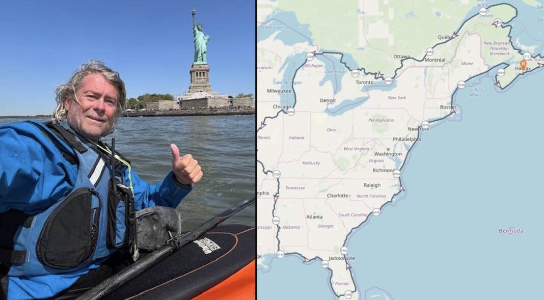 65-Year-old Paddles Into Record Books With Epic 6800-mi Solo Kayak ...