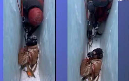 Sherpas Laughing in the Face of Death While Saving Partner Who Fell 200 ...