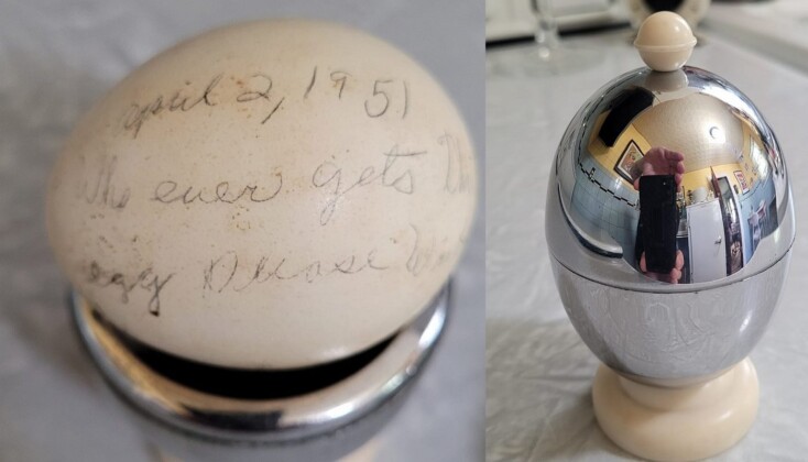 Woman Wrote 'Please write me' on an Egg in 1951–Someone Finally Did