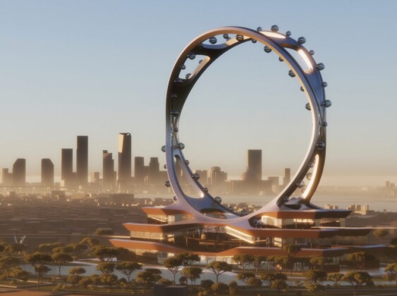 The World’s Highest Spokeless Ferris Wheel Set for Construction