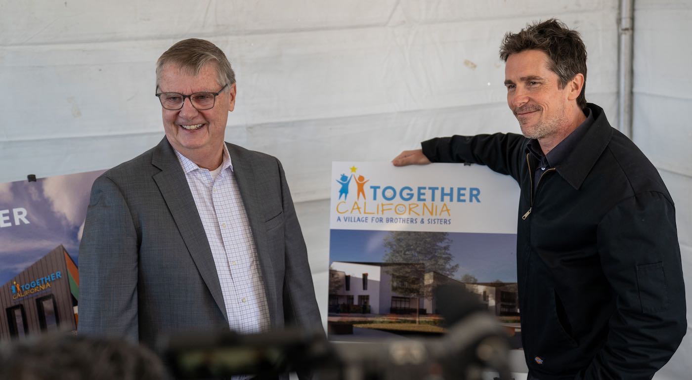 Christian Bale Breaks Ground on 12 Foster Homes to House Hundreds of ...