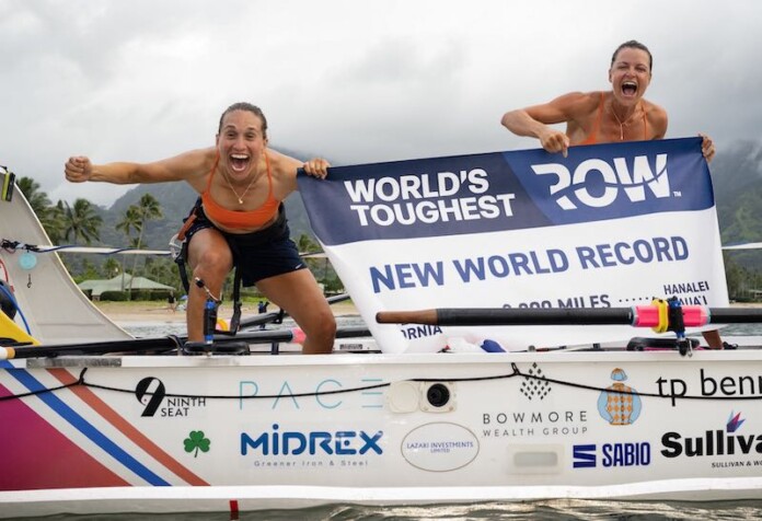 Girlfriends Battle 40ft Waves in Fastest Row Across the Pacific by a ...