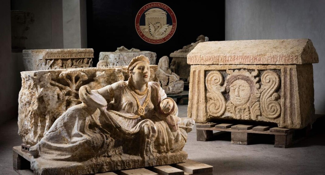 Italy Recovers Treasure of Etruscan Artifacts Clumsy Tomb Raiders Dug Up