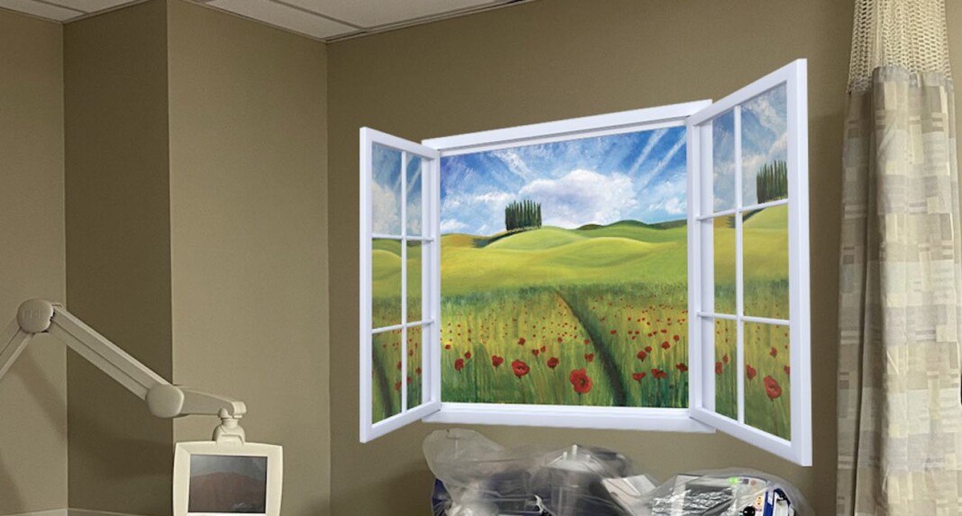 Inspirational Artist Transforms Drab Hospital Rooms One View at a Time ...