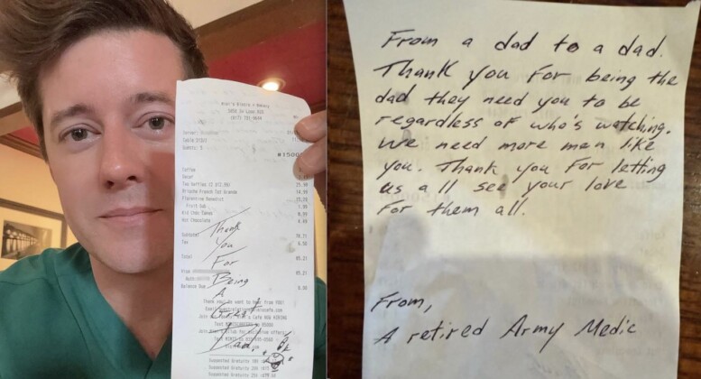 Stranger Pays Family’s Breakfast Bill and Writes Heartfelt Note ...