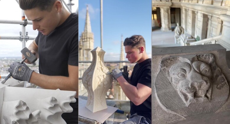 Gen Z Stonemason Restores Iconic European Landmarks Damaged in WWII ...