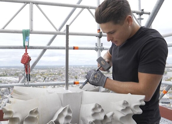 Gen Z Stonemason Restores Iconic European Landmarks Damaged in WWII ...