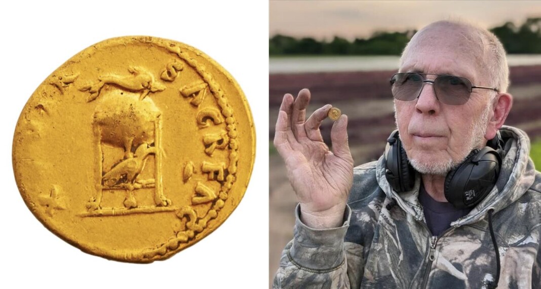 76-Year-old Metal Detectorist Discovers Ultra-Rare Roman Coin After 6 ...
