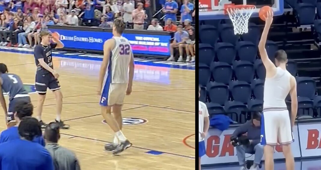 Giant 7’9” Canadian is Tallest Player in College Basketball History, Dunking Without Jumping (WATCH)