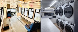 Retired Cop Rehabs Bus into Mobile Laundry: He Now Washes Clothes for ...